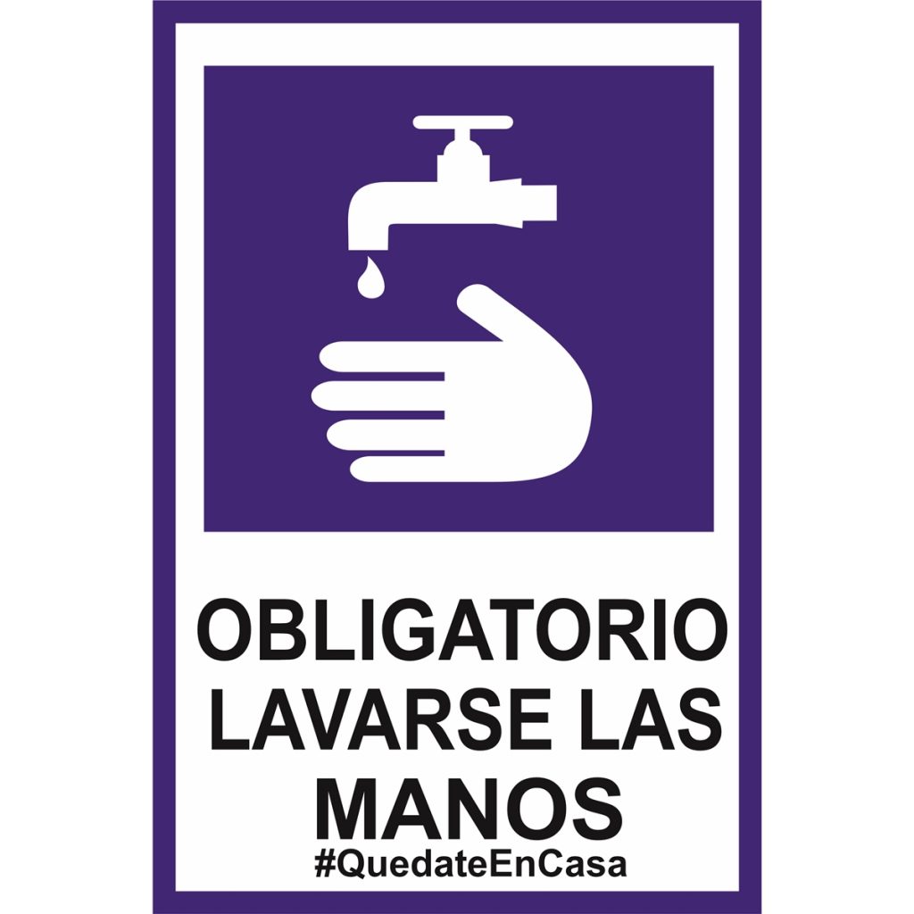 Letrero hombres trabajando | 60x60cm - Gráfica Letrilandia