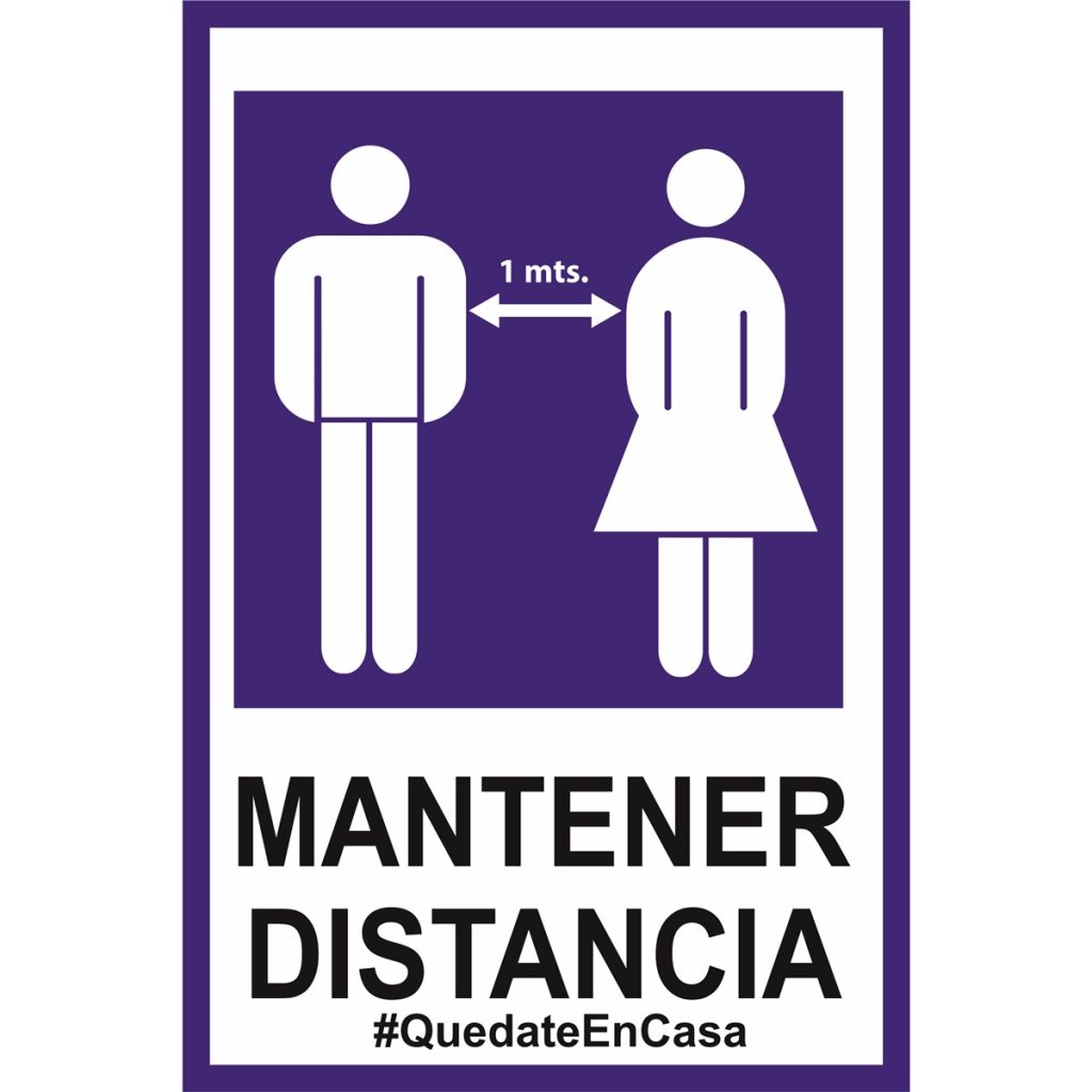 Letrero hombres trabajando | 60x60cm - Gráfica Letrilandia