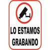 Letrero Lo Estamos Grabando | 16x24cm - Gráfica Letrilandia