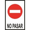 Letrero No Pasar | 16x24cm - Gráfica Letrilandia