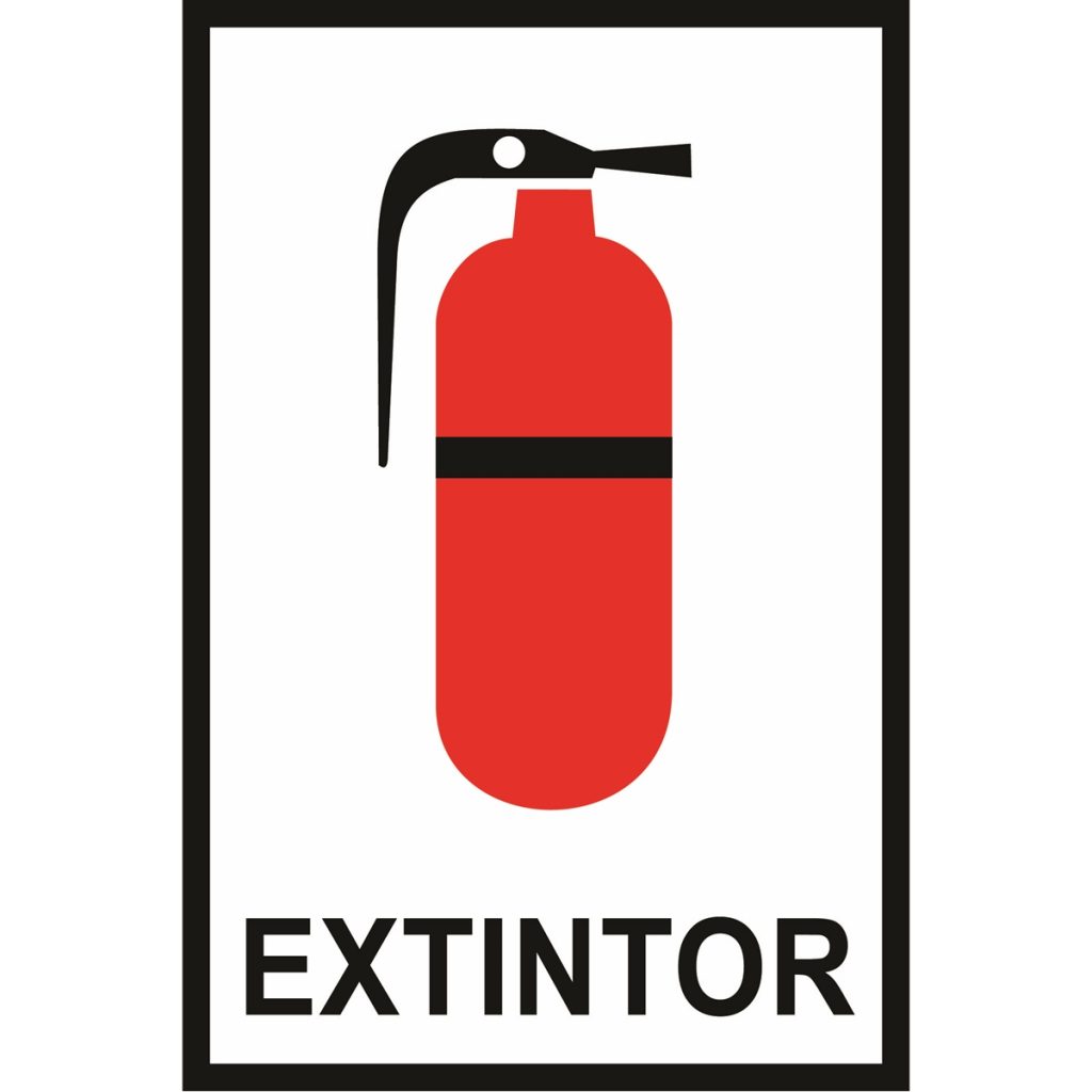 Letrero Extintor | 16x24cm - Gráfica Letrilandia